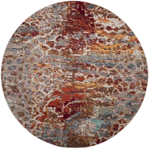Orange & Red Watercolor Rug | Valencia by Safavieh