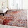 Orange & Red Watercolor Rug | Valencia by Safavieh