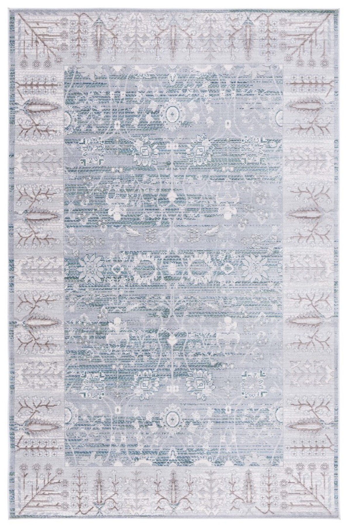 Cool Grey Transitional Rug | Valencia Area Rugs - Safavieh